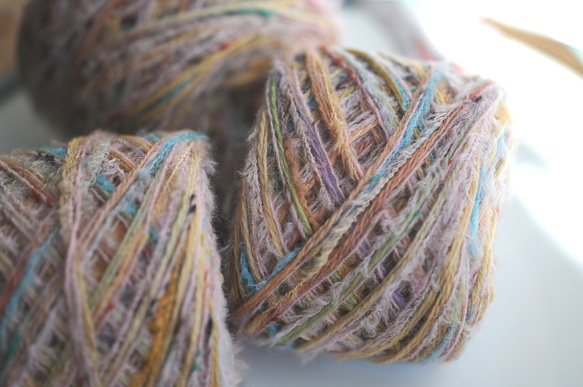 手染めの糸 夕焼けの空 毛糸 染めいと 通販 20313675｜Creema(クリーマ)