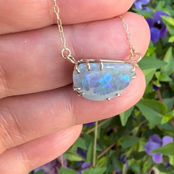 K10 ブラックオパールネックレス ネックレス・ペンダント jude 通販 20319294｜Creema(クリーマ)