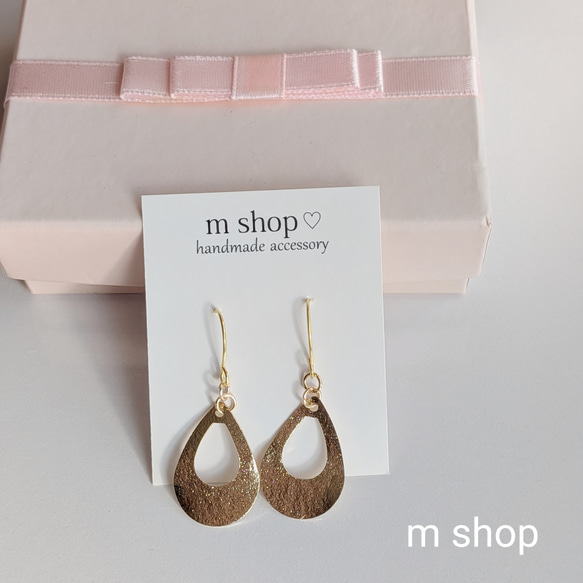 ハンドメイドピアス ピアス（フック・チェーン） m shop 通販 20354004｜Creema(クリーマ)