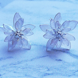 氷華 イヤリング・ノンホールピアス momoiro konpeito 通販 20367072｜Creema(クリーマ)