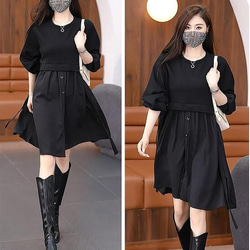 大きいサイズ レディース ワンピース シャツ 秋冬 春 新品 長袖 ボタン ワンピース ぽちゃCute・割引クーポンは 通販 20375619 ...