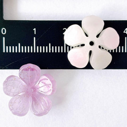 人気 うる艶 桜パーツ パープル 10個セット 18mm 花びら アセテート素材 パーツ 春色 チャーム kohaku 通販 20382314 ...