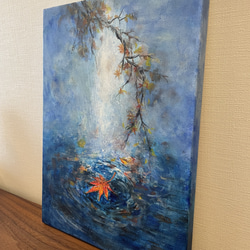 『一葉の詩』 インテリアアート ヒーリングアート アクリル画 原画 一点物 紅葉 絵画 M.0 通販 20382318｜Creema(クリーマ ...