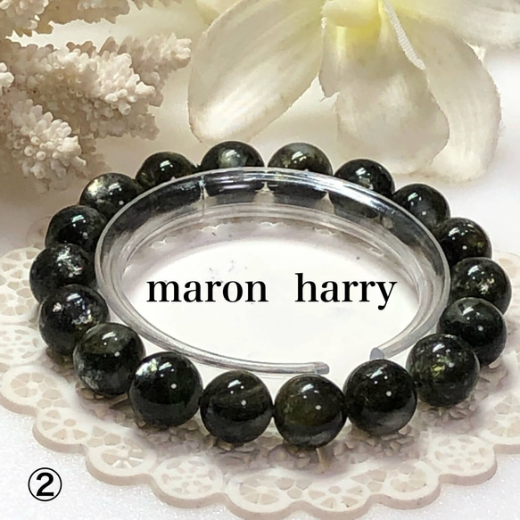 グリーンマイカ（フックサイトシリカ）・天然石ブレスレット•*¨*•.¸¸♬ ブレスレット MARON HARRY 通販 20394545 ...