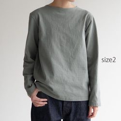 MVSコットン/センターバックロンティー/granite green/size1と2 カットソー FRECKLE 通販 20409936 ...