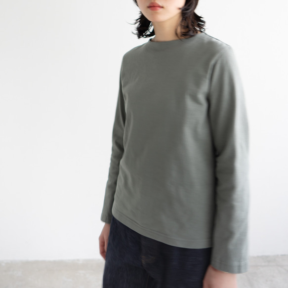 MVSコットン/センターバックロンティー/granite green/size1と2 カットソー FRECKLE 通販 20409936 ...