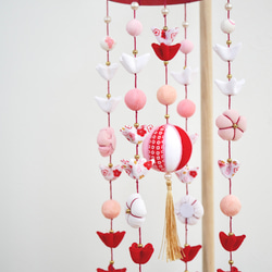 吊るし雛⭐︎つるしびな⭐︎ 女の子ベビー 出産祝い 紅白 梅の花 赤 白 ひな祭り お雛様 その他インテリア雑貨 milkyway 通販 ...