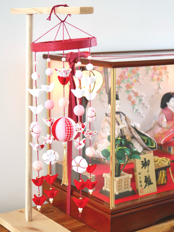 吊るし雛⭐︎つるしびな⭐︎ 女の子ベビー 出産祝い 紅白 梅の花 赤 白 ひな祭り お雛様 その他インテリア雑貨 milkyway 通販 ...