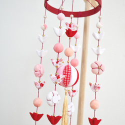 吊るし雛⭐︎つるしびな⭐︎ 女の子ベビー 出産祝い 紅白 梅の花 赤 白 ひな祭り お雛様 その他インテリア雑貨 milkyway 通販 ...