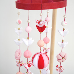 吊るし雛⭐︎つるしびな⭐︎ 女の子ベビー 出産祝い 紅白 梅の花 赤 白 ひな祭り お雛様 その他インテリア雑貨 milkyway 通販 ...