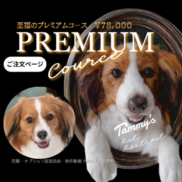 うちの子オーダー【プレミアムコース78,000円】 #オーダーメイド #羊毛フェルト猫 #フェルト犬 #ペットメモリアル 羊毛フェルト ...