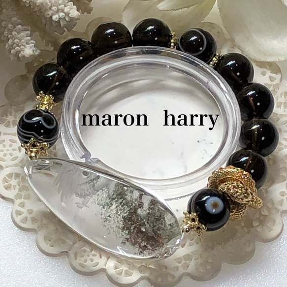 ⭐️ラスト1点⭐️龍神様・ガーデンクォーツ・天然石ブレスレット•*¨*•.¸¸♬ ブレスレット MARON HARRY 通販 20466298 ...