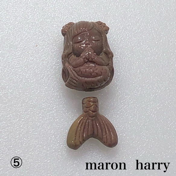 マーメイド・アラシャン・天然石・貫通穴•*¨*•.¸¸♬ ブレスレット MARON HARRY 通販 20508626｜Creema(クリーマ ...