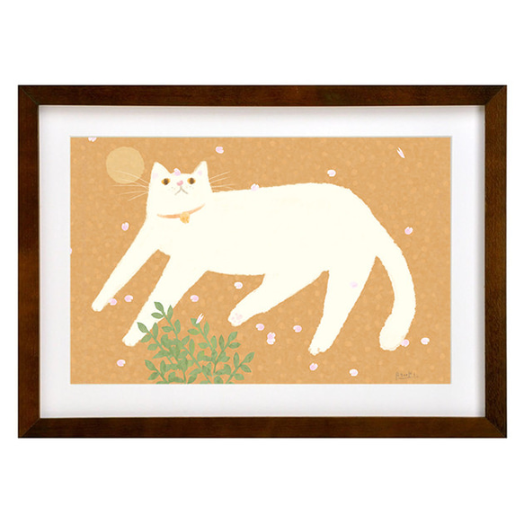 額装絵画【ワイド六切】鈴の音が聞こえる ※他サイズ、フレーム色変更可（白、ナチュラル、黒） 絵画 深尾竜騎 通販 2111467｜Creema ...