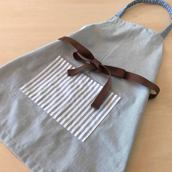 【シワになりにくいシリーズ キッズ/子供エプロン】120.130.140.150.160サイズ展開/腰紐・ゴム エプロン 25NOIE 通販 ...