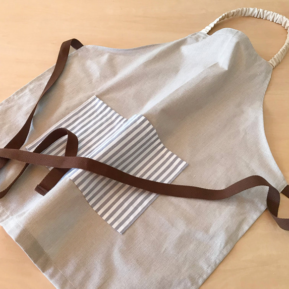 【シワになりにくいシリーズ キッズ/子供エプロン】120.130.140.150.160サイズ展開/腰紐・ゴム エプロン 25NOIE 通販 ...