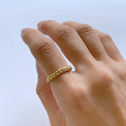 みつあみのリング【mitsuami ring(S)】 指輪・リング shiho 通販 439390｜Creema(クリーマ)
