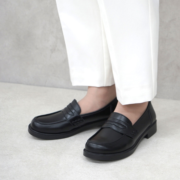 学生さんの足を救う！やわらか～いコインローファー (A6407) 【納期5～14日以内発送】 スリッポン 靴工房 Belle and Sofa ...