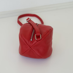 ﾓﾘﾉｶﾞｯｺｳ 上質本革ころんとminiポーチ【肩紐1.7cmタイプ レッド】ご旅行 毎日のポーチに/5292625/ ショルダーバッグ ...