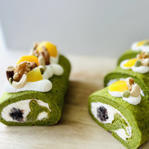 和風スイーツ抹茶ロールケーキ(10cm)【保存料着色料なし】 ケーキ