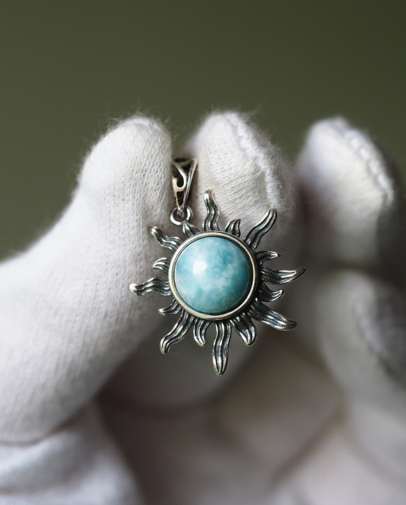 再販 ラリマー10 S925アンティークシルバー太陽ペンダントトップ ペンダントトップ ケロリン堂 通販 5299505｜Creema(クリーマ)