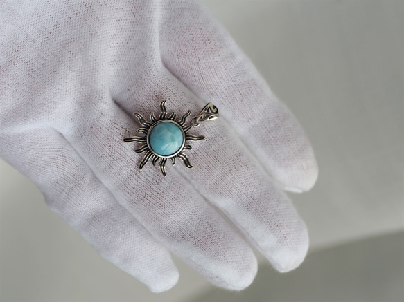 再販 ラリマー10 S925アンティークシルバー太陽ペンダントトップ ペンダントトップ ケロリン堂 通販 5299505｜Creema(クリーマ)