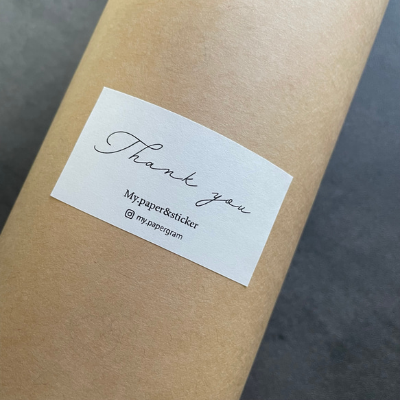 シンプルなサンキューシール（N101） シール My. 通販 5309311｜Creema(クリーマ)