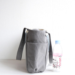 富士金梅ヴィンテージ帆布 ペールグレー色A4も入るポケットたくさん軽いバッグ トートバッグ kallelse（カレッセ）24 通販 ...