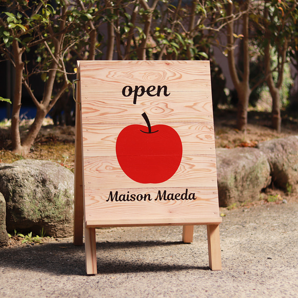 天然杉でつくるcafe風立て看板【両面タイプLight】サインボード ショップボード ウェルカムボード アンティーク その他家具 KAZUO ...