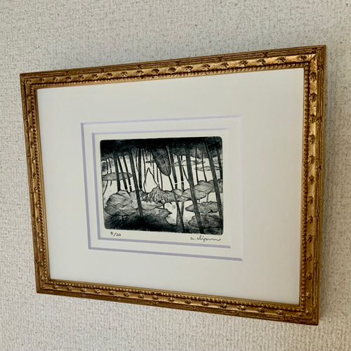 水上葉 蓮】 銅版画額装 絵画 atelier clip 通販 7147128 水上葉 蓮】 銅版画額装 絵画 atelier clip 通販 7147128