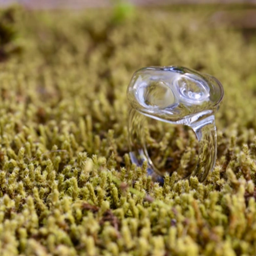 こぼれないアロマリング -Clear Stone- Sサイズ 石塊ishikoro こぼれないアロマリング -Clear Stone- Sサイズ 石塊ishikoro