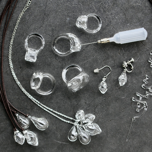 こぼれないアロマリング -Clear Stone- Sサイズ 石塊ishikoro こぼれないアロマリング -Clear Stone- Sサイズ 石塊ishikoro