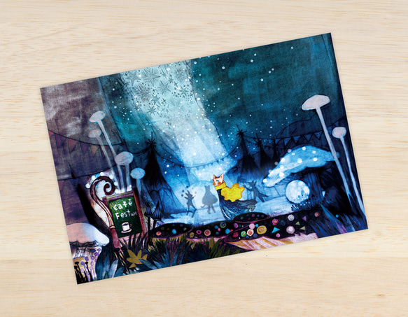 『No.237 cafe festum』／星河森／ポストカード ポストカード タナベサオリ 通販 7294440｜Creema(クリーマ)