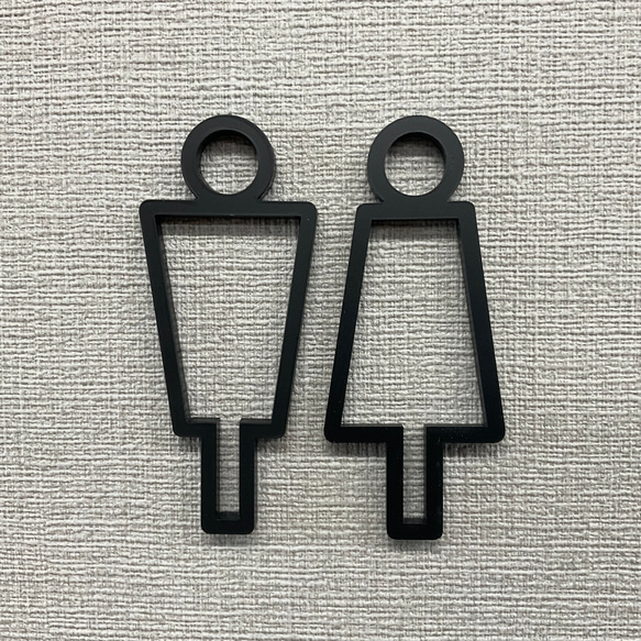 《送料無料》トイレサイン 男女セット直付け用 中抜きタイプ ウォールステッカー・ウォールデコ FACE ORIGINAL 通販 7763023 ...