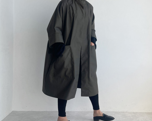 ハイネックコート(khaki) その他トップス MELUMO 通販 8194050 ハイネックコート(khaki) その他トップス MELUMO 通販 8194050