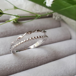 twist line リング華奢なダブルライン SV925 Rs-02 指輪・リング Ring and I 通販 8598729｜Creema(クリーマ)