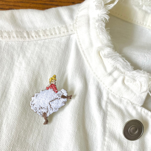 ロートレック「ムーラン・ルージュのラ・グーリュ」の手刺繍 ロートレック「ムーラン・ルージュのラ・グーリュ」の手刺繍