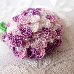 小さな紫色の紫陽花のヘアゴム ヘアゴム 悠名 通販 9611643｜Creema(クリーマ)