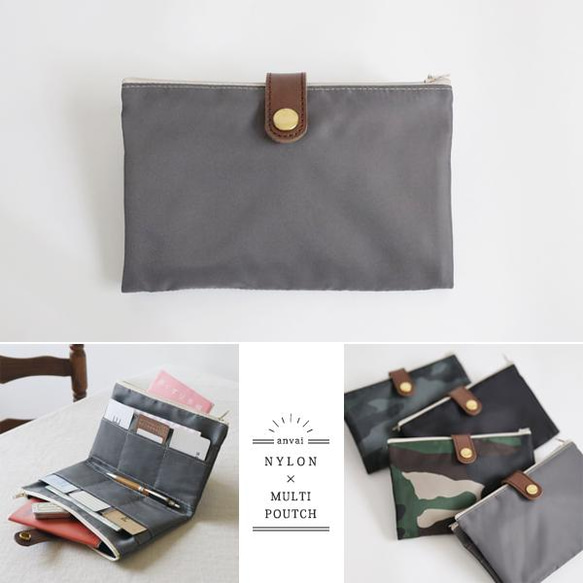 ＊ラスト① しっかり収納 マルチ ポーチ ケース カードケース お薬手帳 通帳 財布 X37A 名刺入れ・カードケース anvai 通販 ...