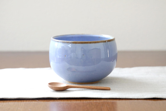 紫陽花結晶釉のボウル ＊ カフェオレやお抹茶などに 湯呑み TSUCHI-HANAKI 通販 9900541｜Creema(クリーマ)