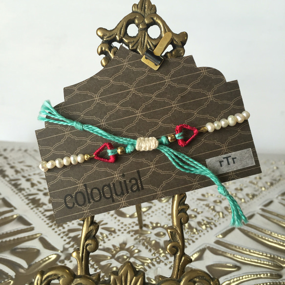 小粒パールシンプルブレスレット “rTr” ブレスレット coloquial 通販 1255406｜Creema(クリーマ)