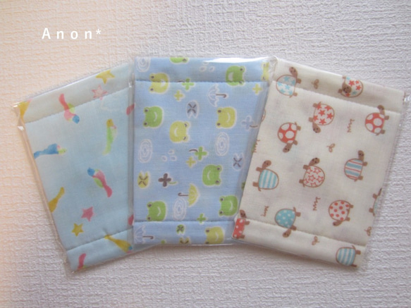 子供用マスク★3枚★ダブルガーゼ★A32 その他入園グッズ Anon* 通販｜Creema(クリーマ)