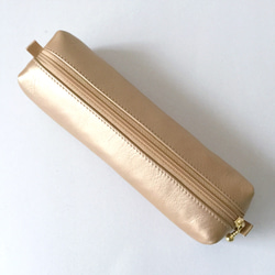 本革と和文様のペンケース【金襴】 ペンケース マナ・カバン 通販 5418556｜Creema(クリーマ)