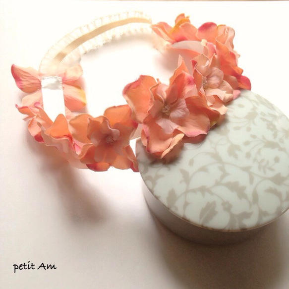 baby☆たっぷりあじさいの花冠風ヘアバンド 雑貨・その他 petit Am 通販 1342968｜Creema(クリーマ)