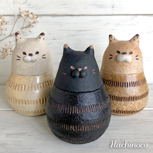 陶器 猫ふたもの/白 その他インテリア雑貨 Hachinoco 通販 陶器 猫ふたもの/白 その他インテリア雑貨 Hachinoco 通販