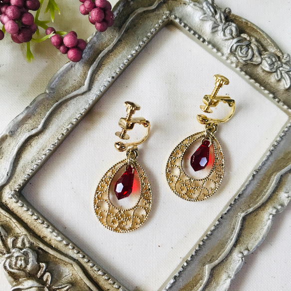 アラビアンイヤリング＜ドロップ＞ ea0015 イヤリング・ノンホールピアス grenouille / ser 通販 12731015 ...