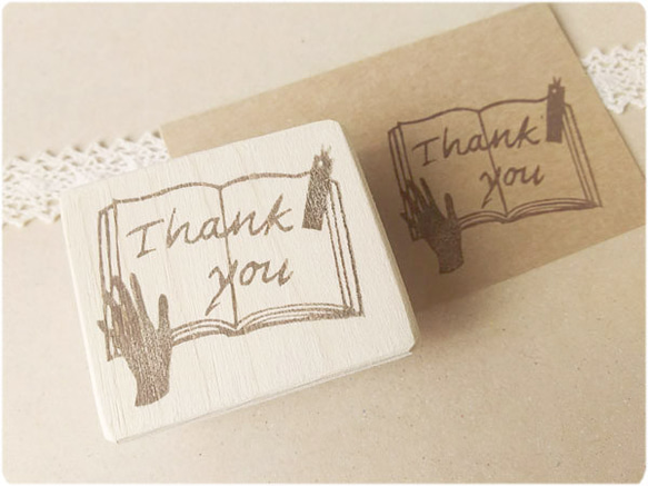 本のThank youはんこ【送料込み】 はんこ・スタンプ kazami 通販｜Creema(クリーマ) 2943432