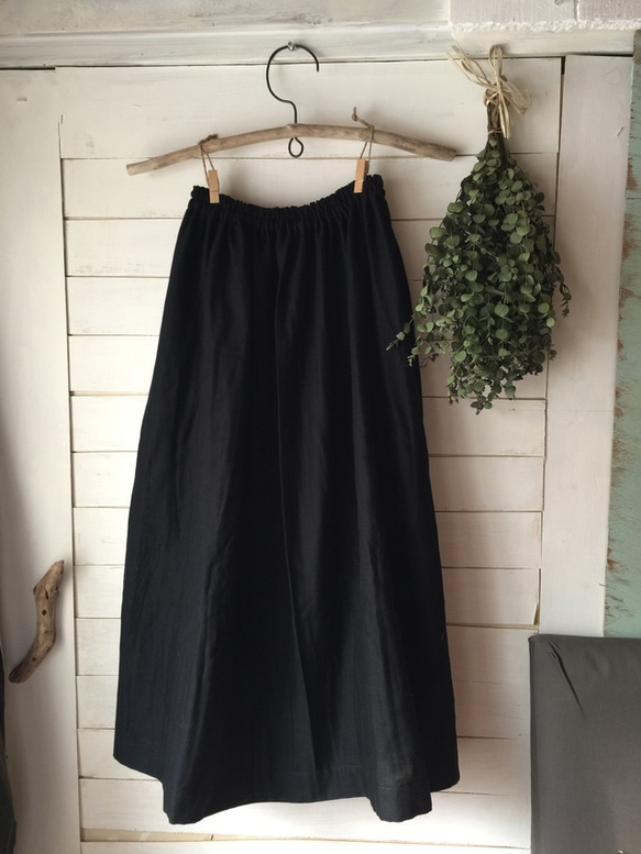 大人カワイイギャザースカート 黒 フレアスカート H&J Gallery 通販 3925995｜Creema(クリーマ)