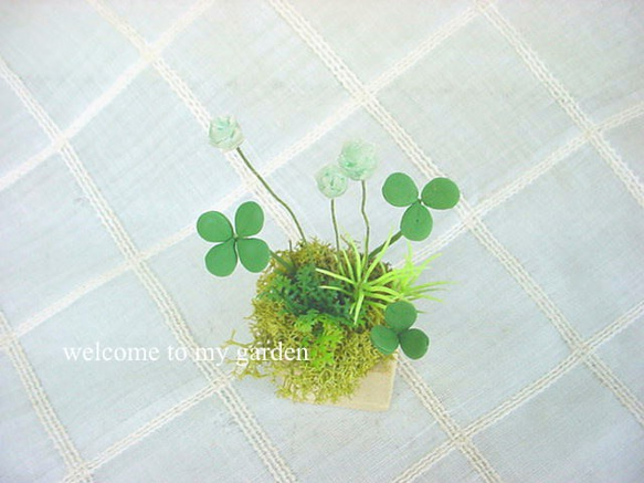 ちょこっとクローバー2・樹脂粘土・手作り陶器鉢・フェイクグリーン その他インテリア雑貨 reine 通販｜Creema(クリーマ) 12110356