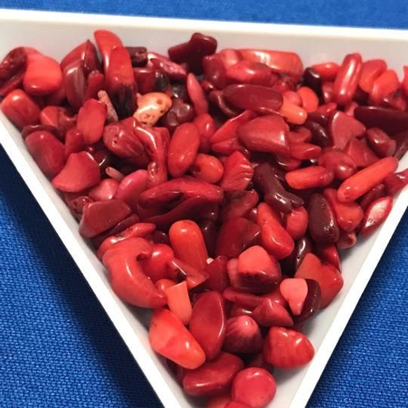 赤珊瑚のさざれ石20g 天然石 シャッフルタイム 通販｜Creema(クリーマ) 2121772